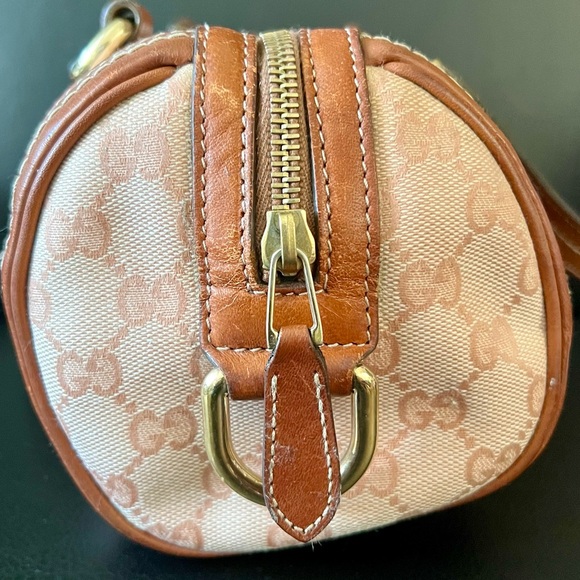 Gucci | Bags | Rare Authentic Vintage Gucci Canvas Mini Boston Papillon ...